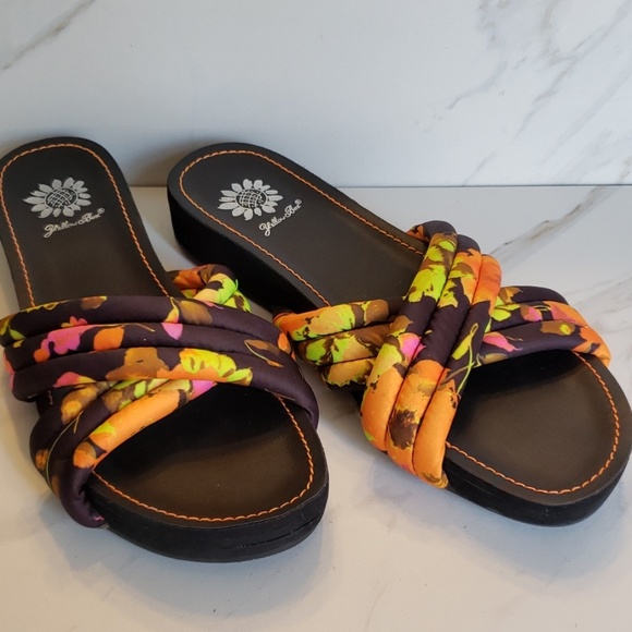 Yellow Box | Shoes | New Yellow Box Wedge Slides | Poshmark